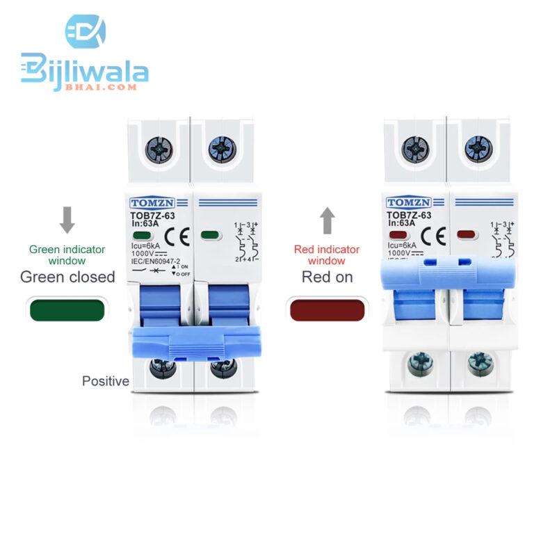 TOMZN dc 1000v mcb circuit breaker - Bijli Wala Bhai