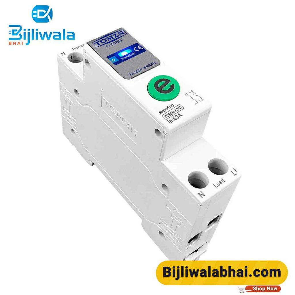 TOMZN 63A 2Pole WIFI breaker Smart Switch with monitoring - Bijli Wala Bhai