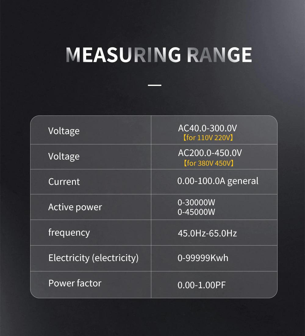 6in1 digital AC meter 220V 100A D52-2066 - Bijli Wala Bhai