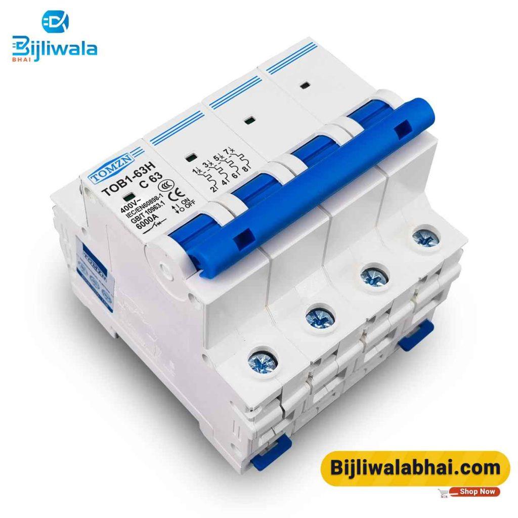 3Phase 4pole AC MCB 230/400V Circuit breaker - Bijli Wala Bhai