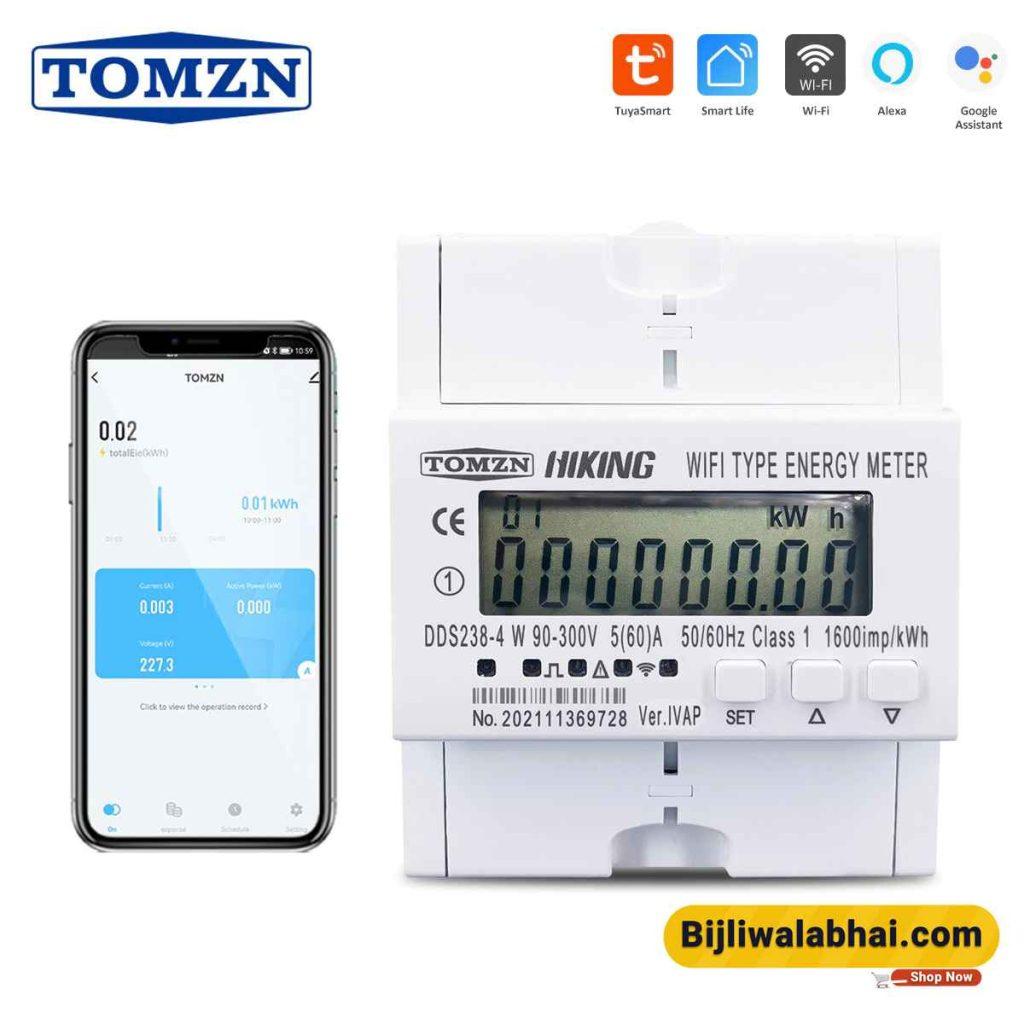 3 phase 80A TOMZN Tuya WIFI Smart Bidirectional Energy Meter - Bijli ...