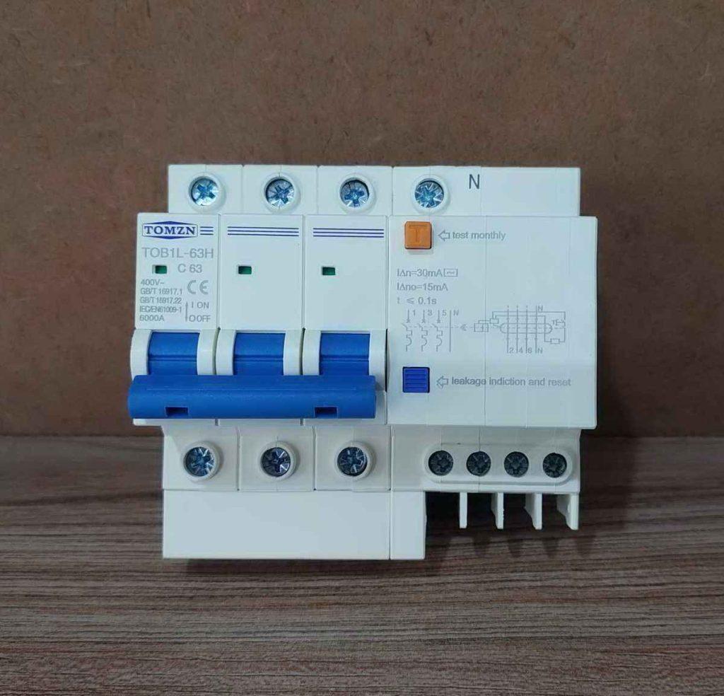 Three Phase 4pole RCBO Earth Leakage Breaker - Bijli Wala Bhai