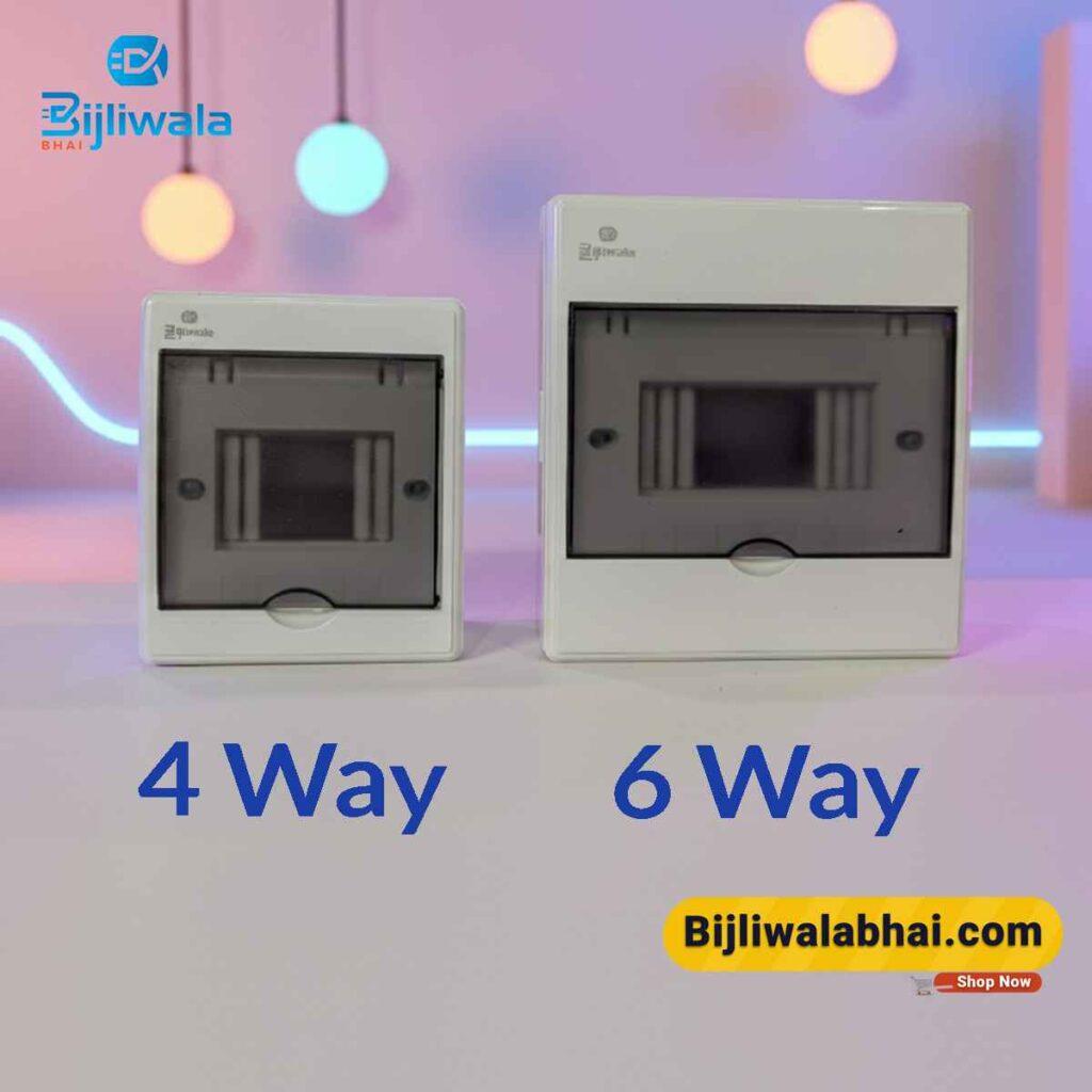 BWB Electrical Metal Base Plastic Front Toggle Open Distribution Box DB ...